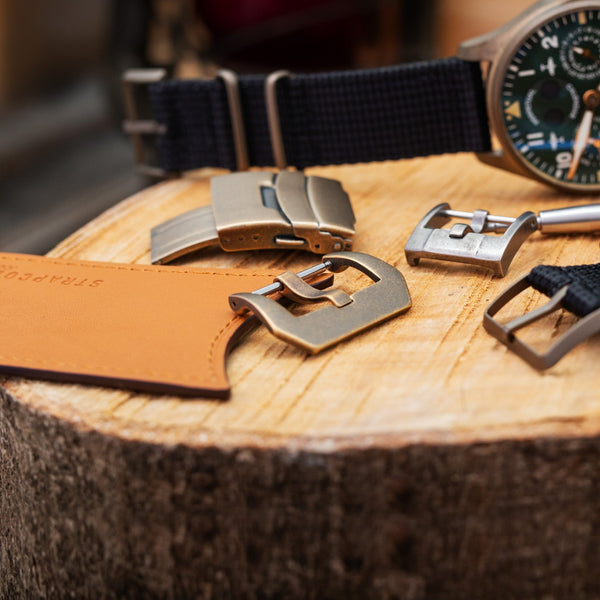 Rock a Groovy Look with Rare Metal Finished Watch Buckles | Strapcode