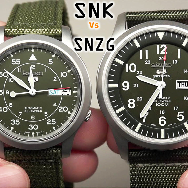 Seiko 5 SNZG vs SNK: Affordable Automatic Military Field Watch Upgrade
