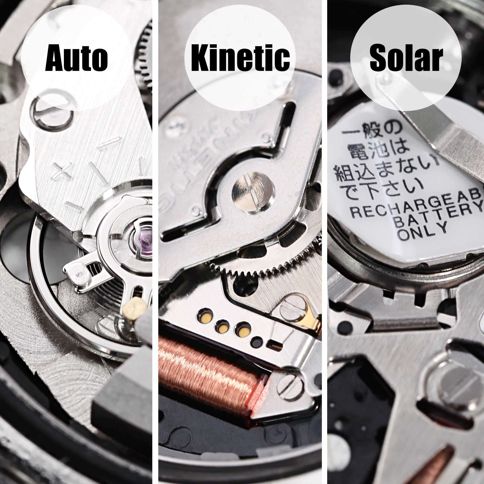 Seiko Automatic vs Kinetic vs Solar watches | Seiko Movements - Strapcode