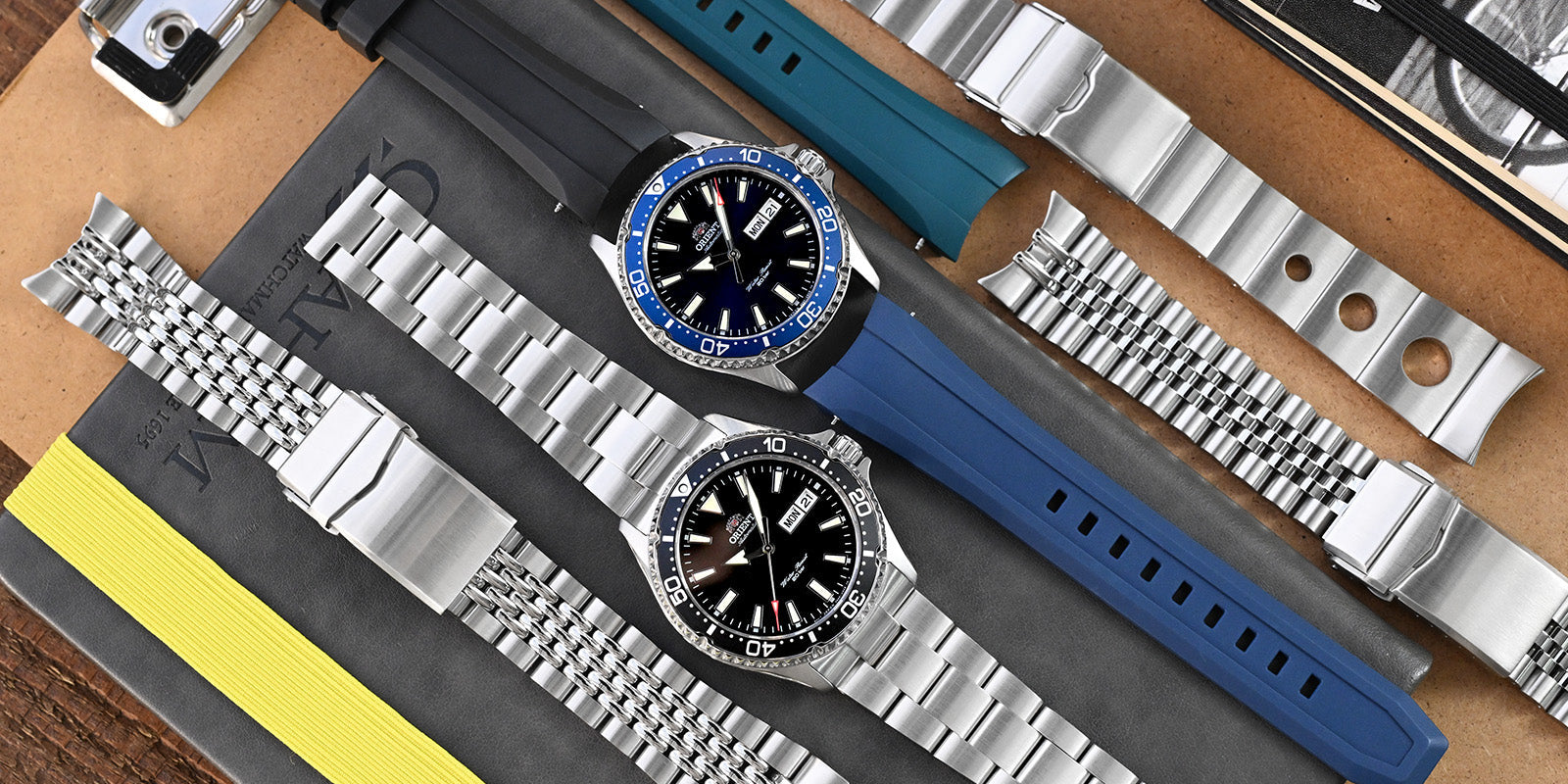 Orient Kamasu Curved End Replacement Watch Bracelets | Strapcode