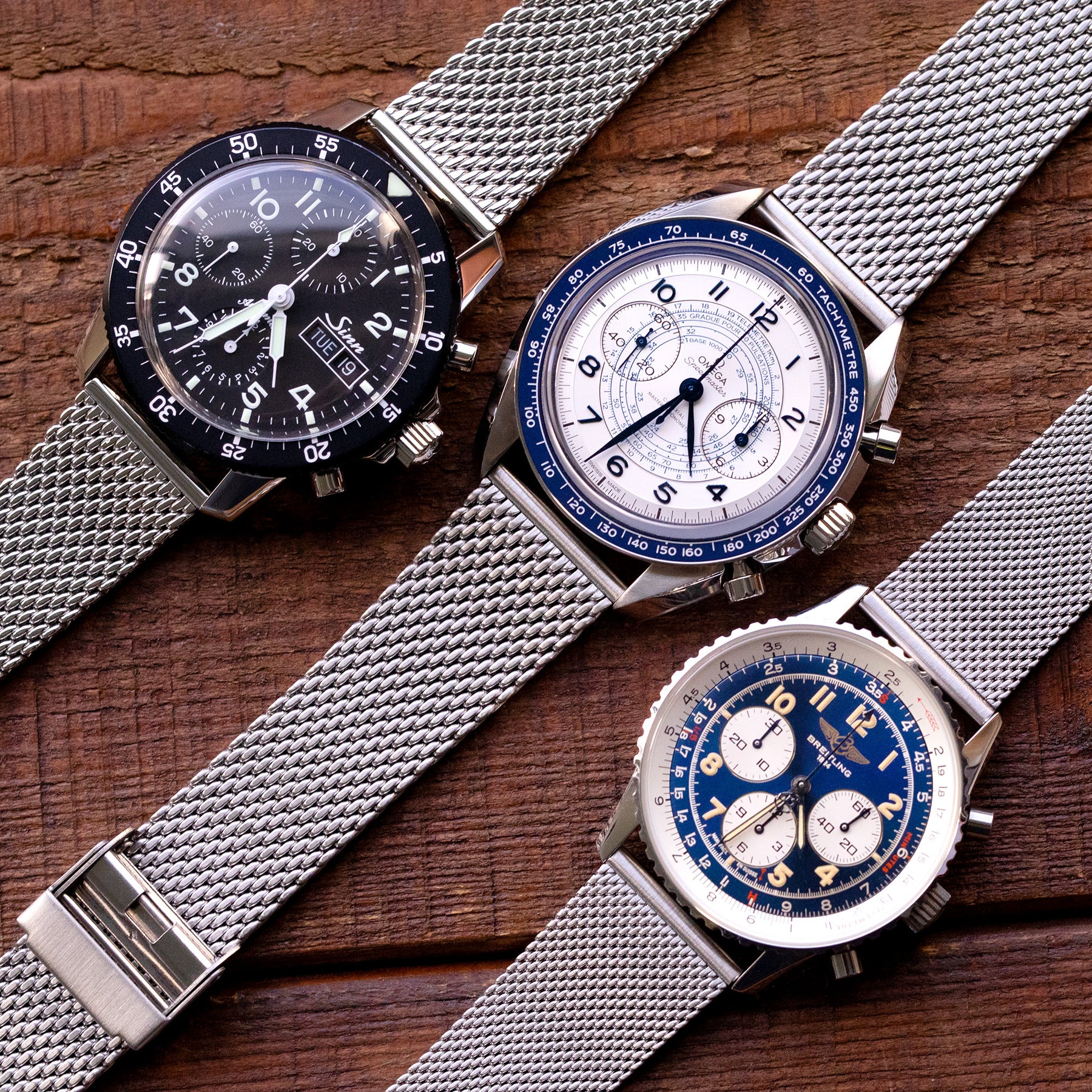 Quick Release Tapered Milanese Brushed Mesh Watch Band | Strapcode