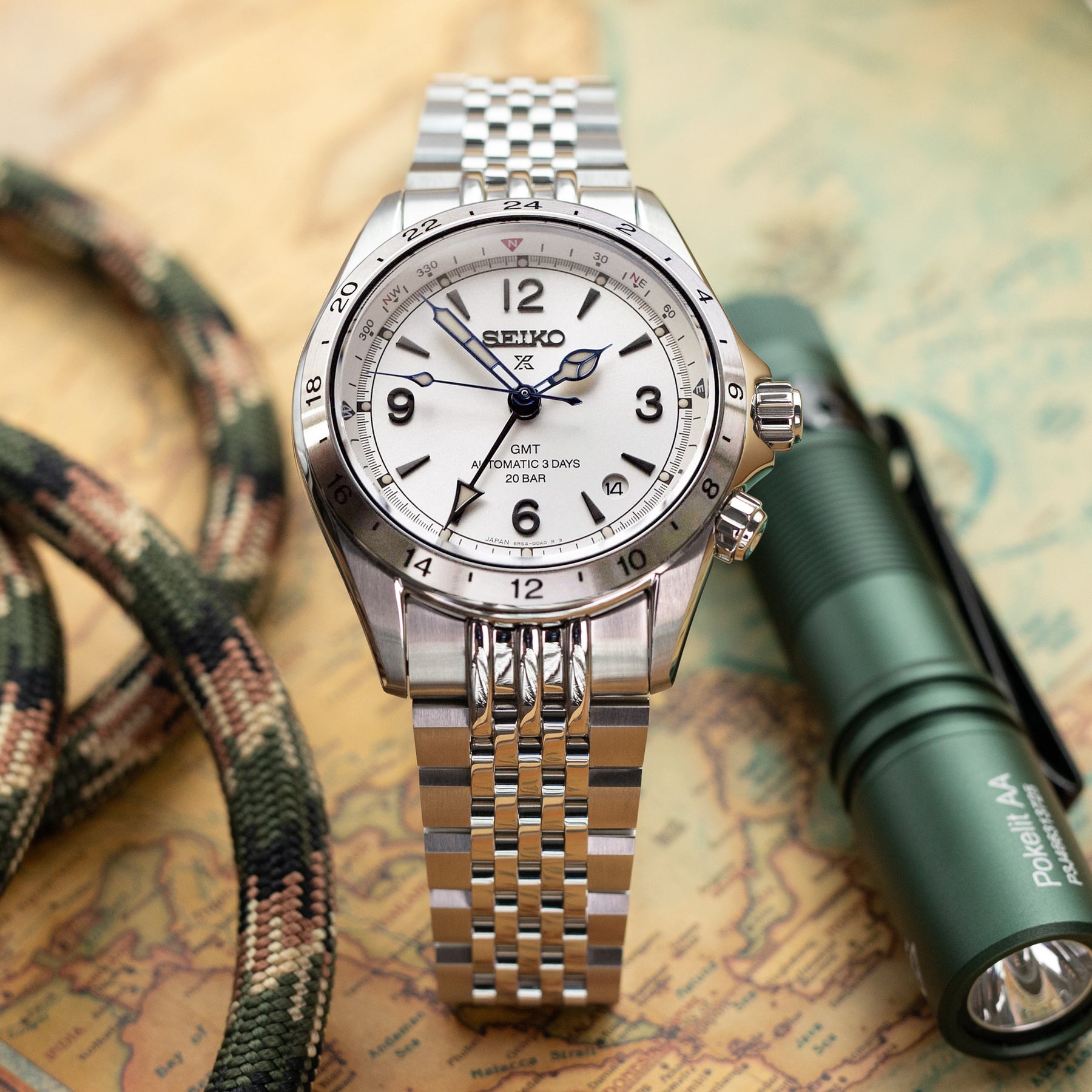 Seiko Alpinist SARB017 Curved End Asteroid Watch Bands | Strapcode