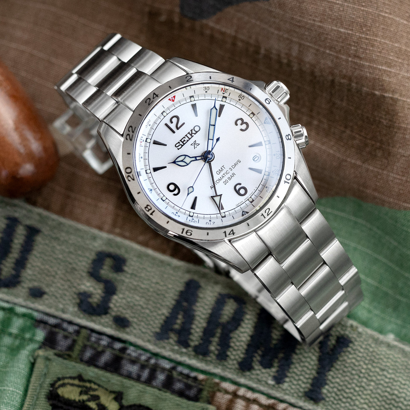 Seiko Alpinist SARB017 Curved End Watch Band Replacement | Strapcode