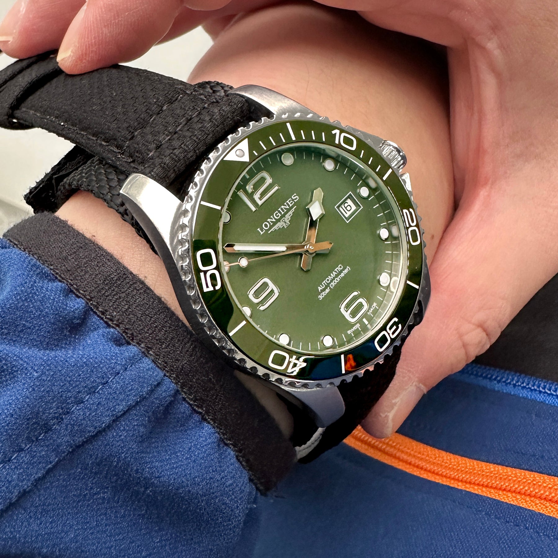 MiLTAT 21mm Double Layer Nylon Black Tactical Velcro Watch Strap ...