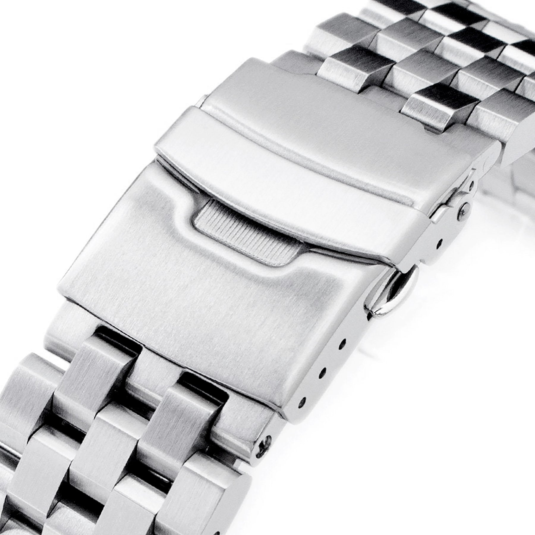 19mm Super Engineer II Stainless Steel Straight End Watch Band | Strapcode