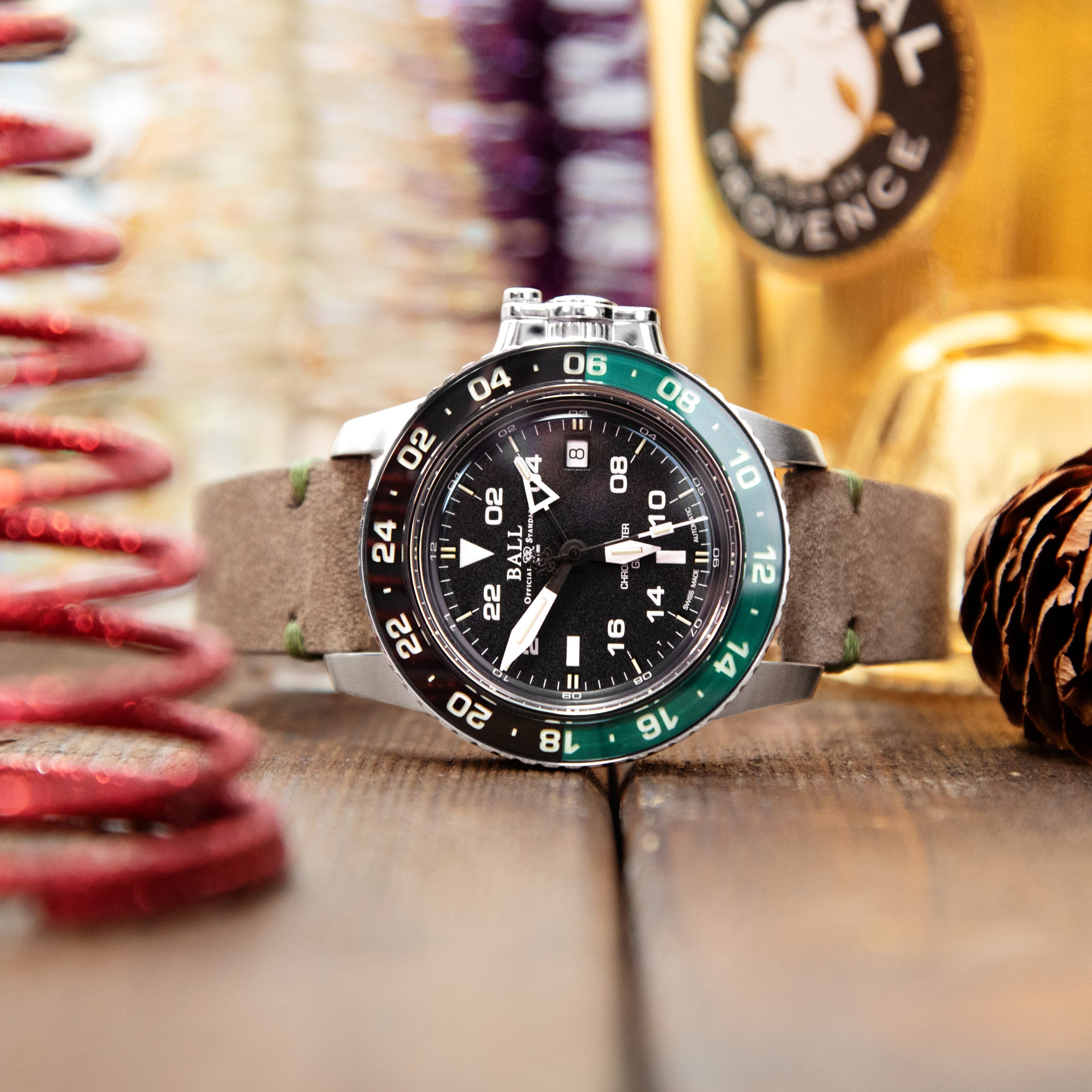 Q.R. Tan Khaki Suede strap 19mm - 21mm Leather Watch Band | Strapcode