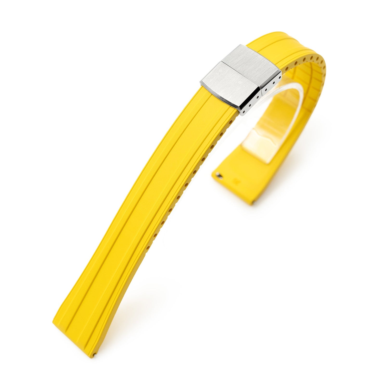 20mm Quick Release FKM28 Yellow FKM Rubber watch strap 20mm Quick Release FKM28 Yellow FKM Rubber watch strap