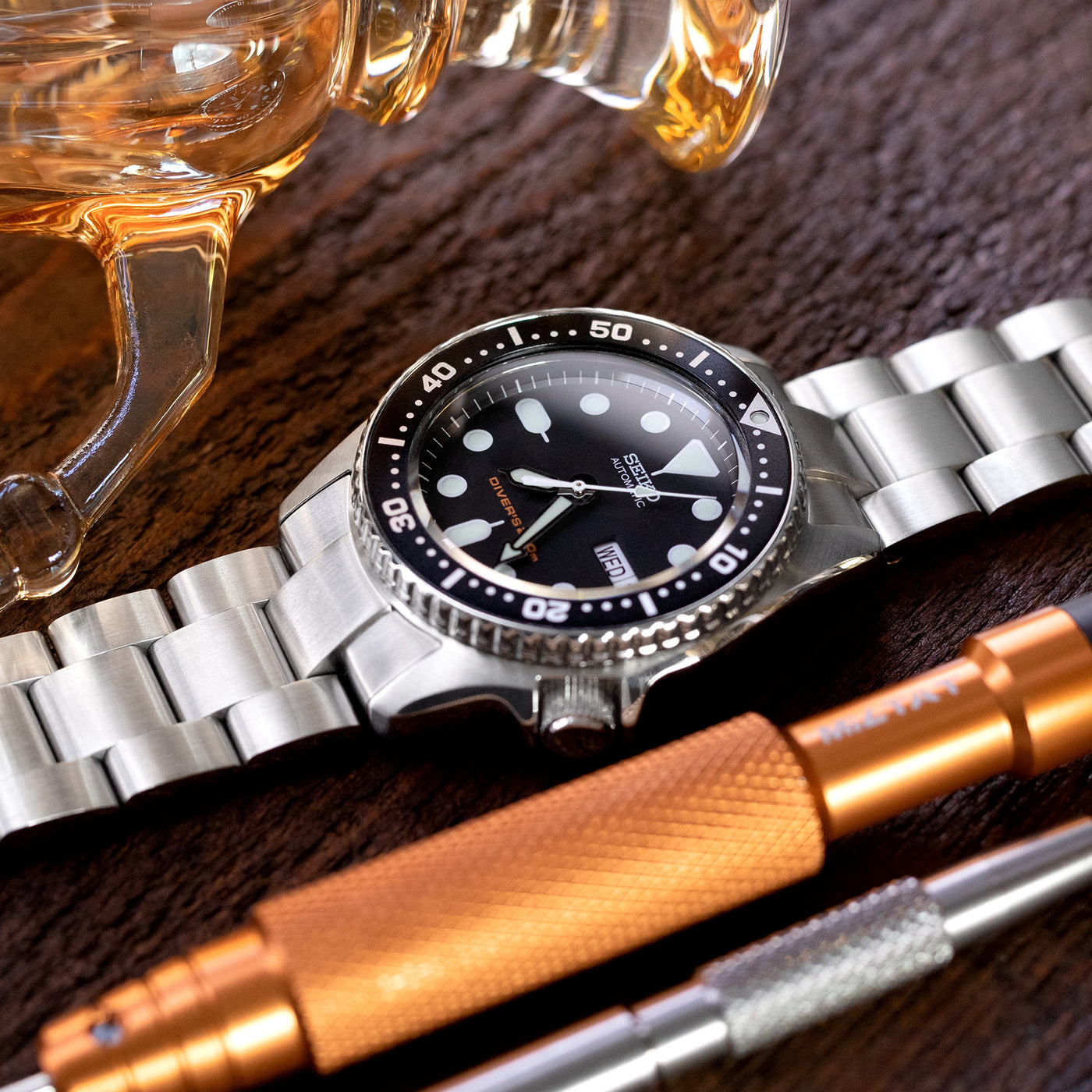 Seiko Mod SKX013 Curved End O Boyer Bracelet | Strapcode