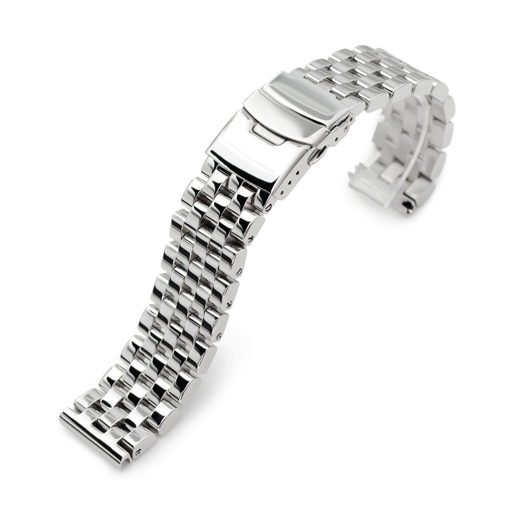 Super Engineer I Polished Stainless Steel Watch Bracelet | StrapCode