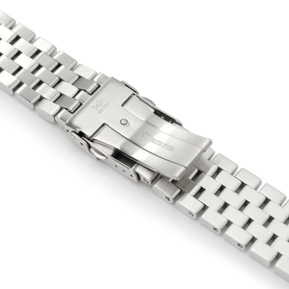 Polished Engineer Solid Link 316L Stainless Steel Watch Bracelet Band ...