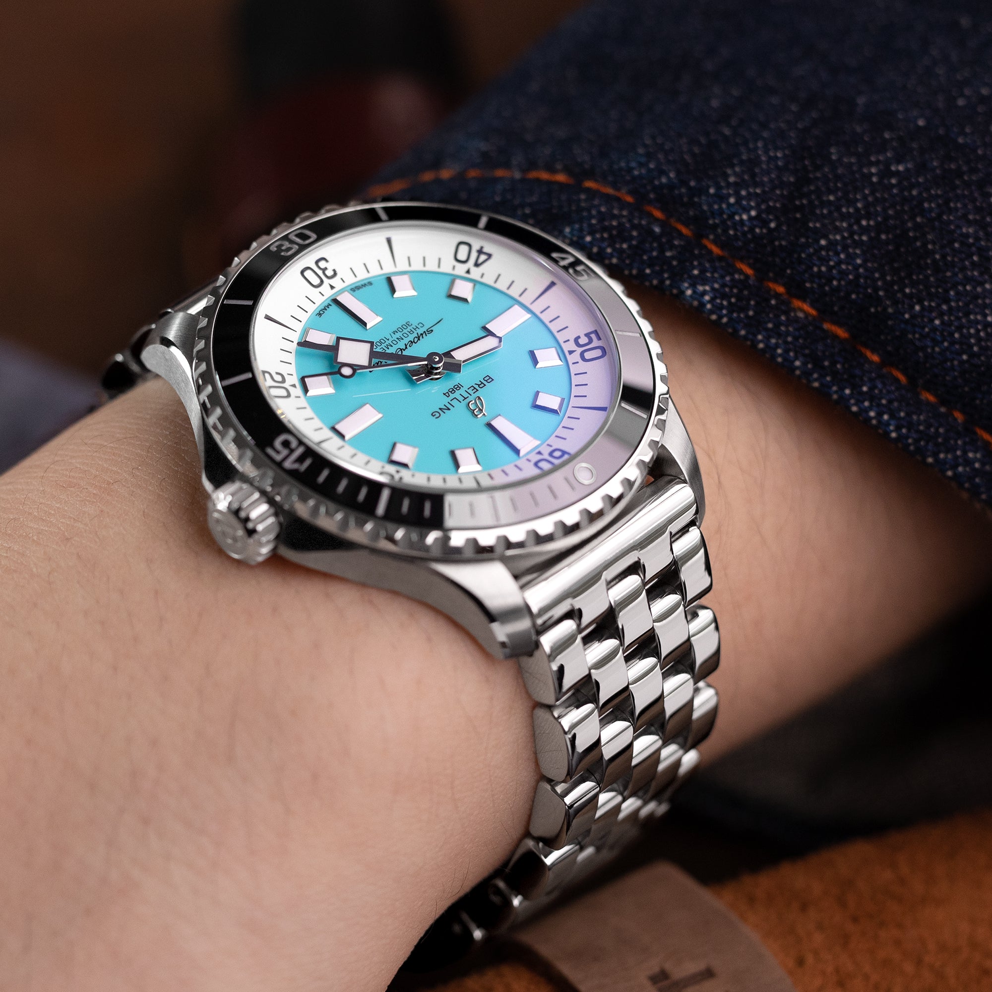 Polished Engineer Solid Link 316L Stainless Steel Watch Bracelet Band ...