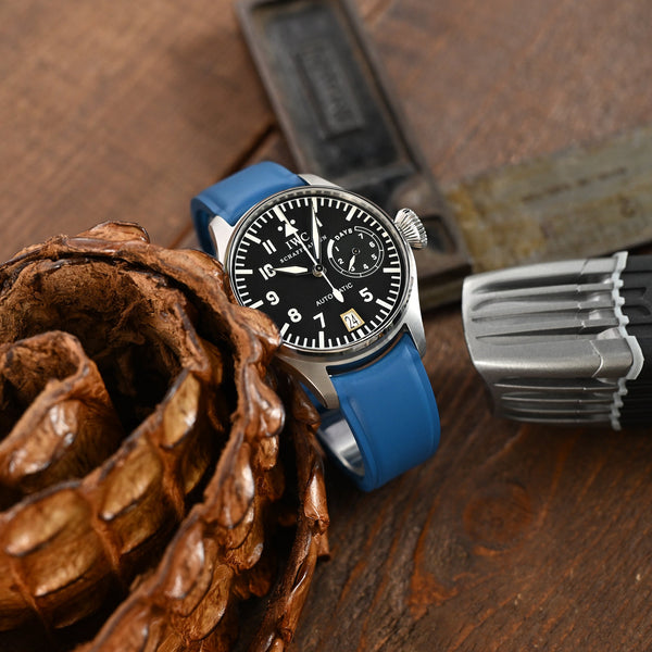 Strapcode Crafter Blue CX03 Universal FKM Rubber Strap 20mm 22mm