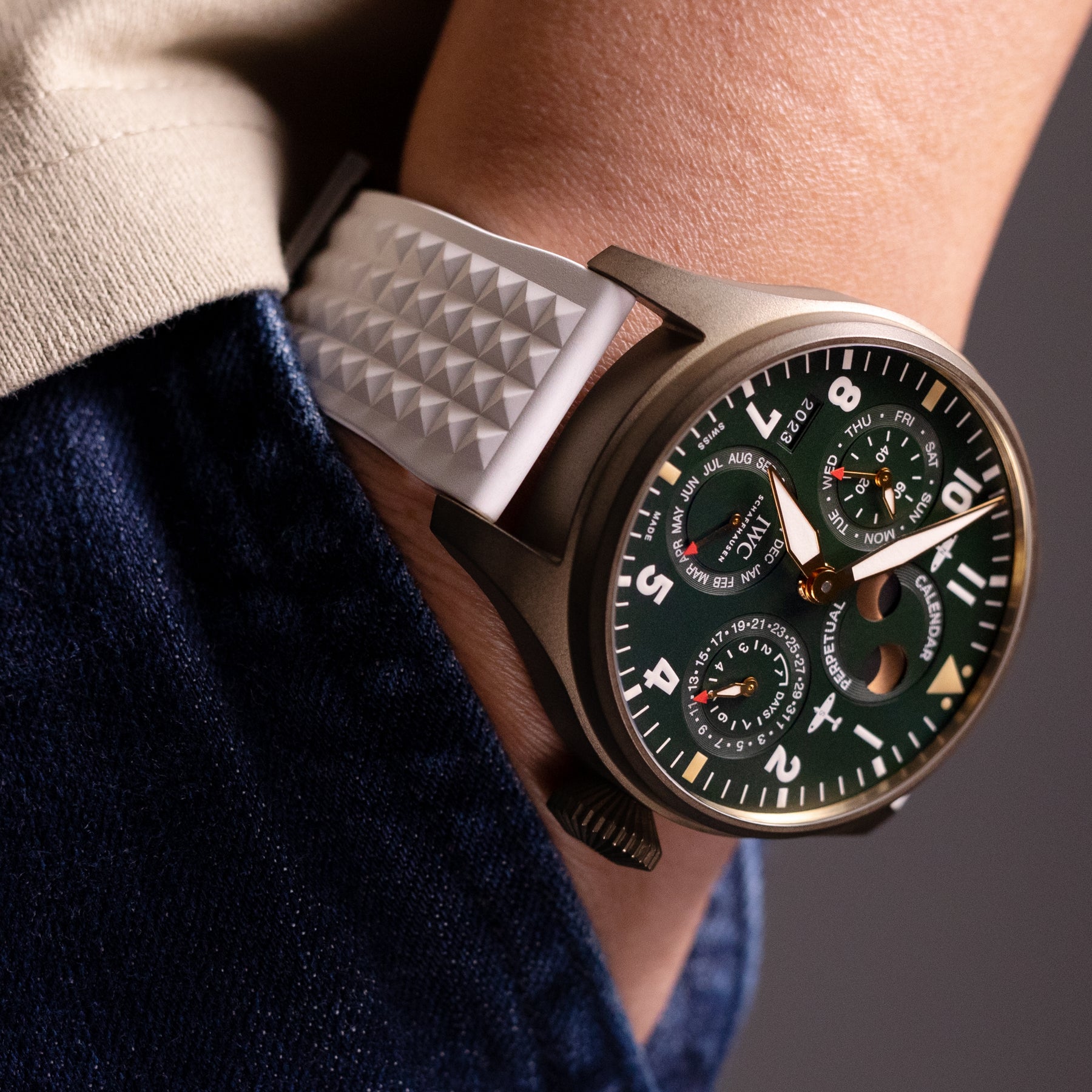 Waffle Watch Band 20mm 22mm Chaffle FKM Rubber Strap | Strapcode