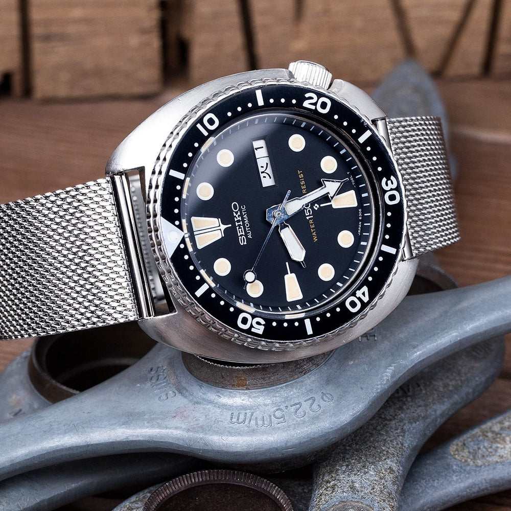 18mm, 20mm or 22mm Classic Vintage Knitted Superfine Wire Mesh Band, P ...