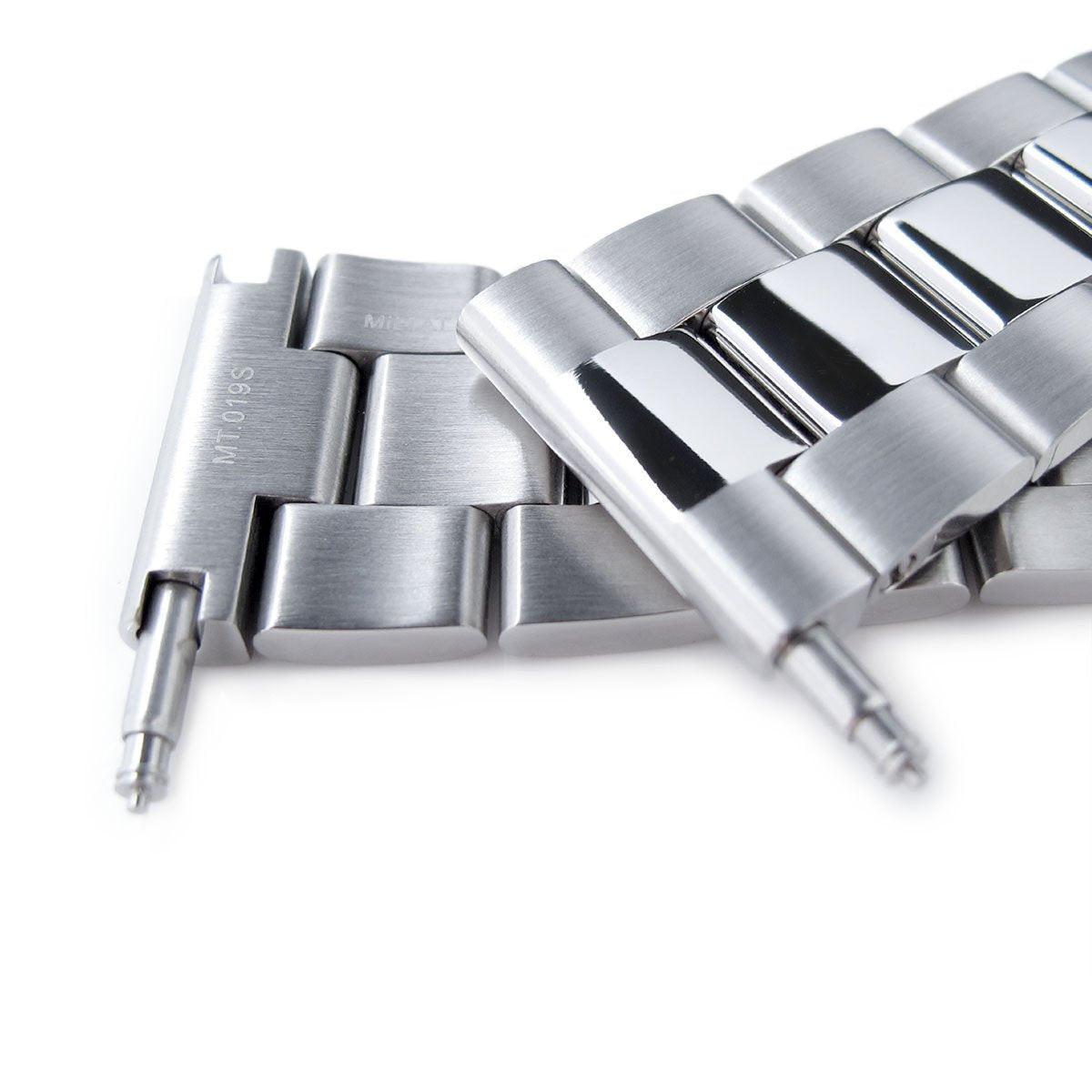 Straight End 22mm Stainless Steel O Boyer Bracelet | Strapcode