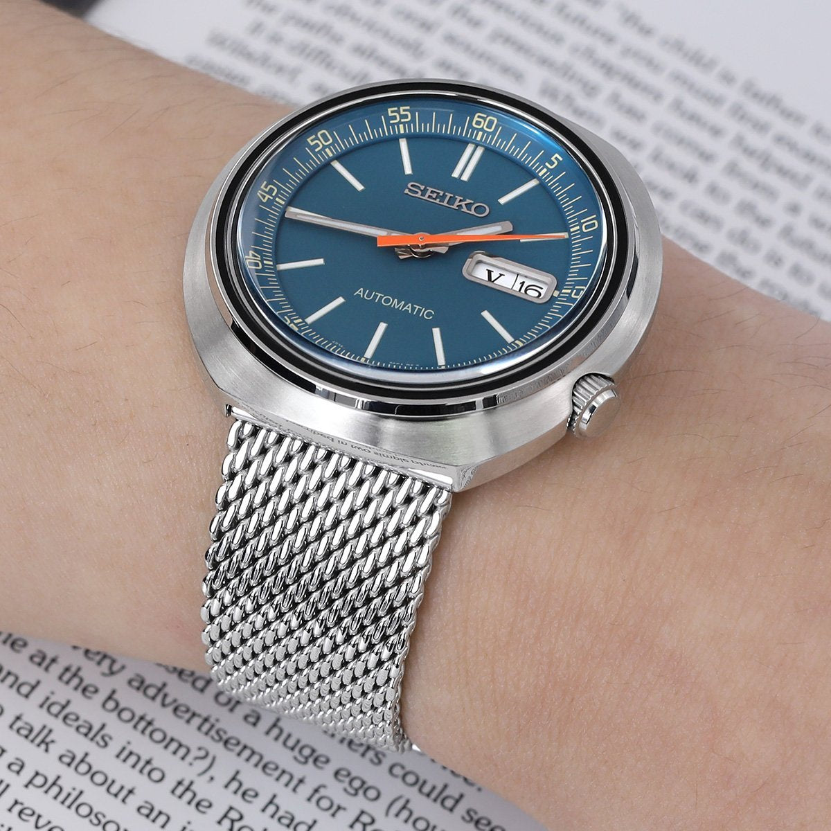 20mm, 22mm Tapered Milanese Wire Mesh Band, Polished | Strapcode