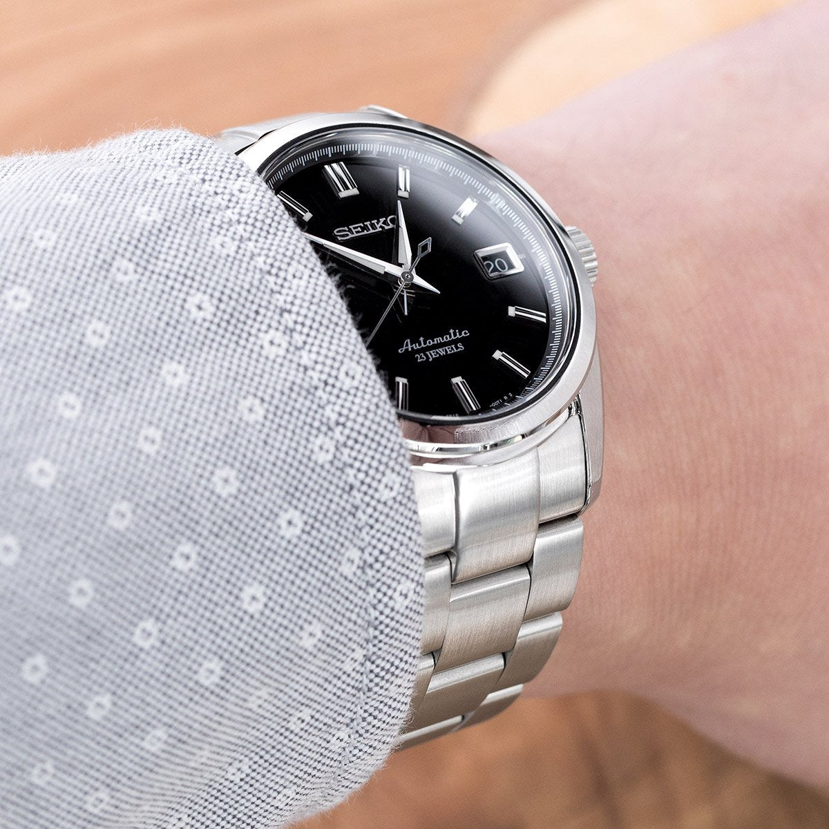 20mm Super-O Boyer Stainless Steel band for Seiko SARB033 | StrapCode