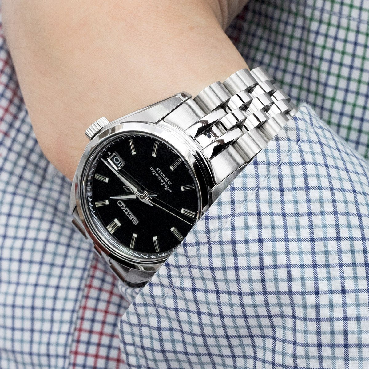 20mm Angus-J Louis Stainless Steel band for Seiko SARB033 | StrapCode