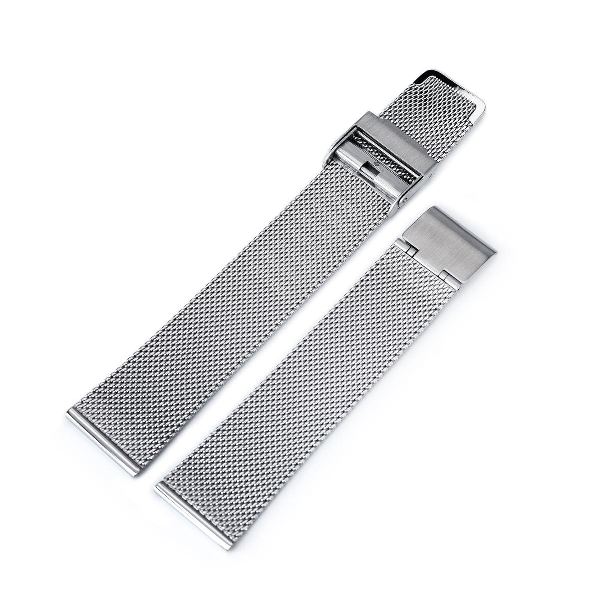 18mm, 20mm or 22mm Classic Vintage Knitted Superfine Wire Mesh Band, P ...