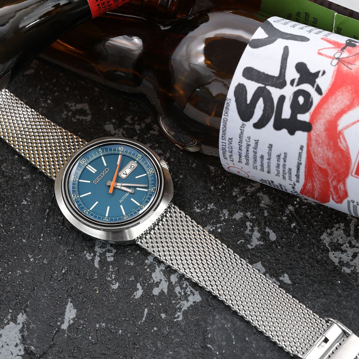 20mm, 22mm Tapered Milanese Wire Mesh Band, Polished | Strapcode