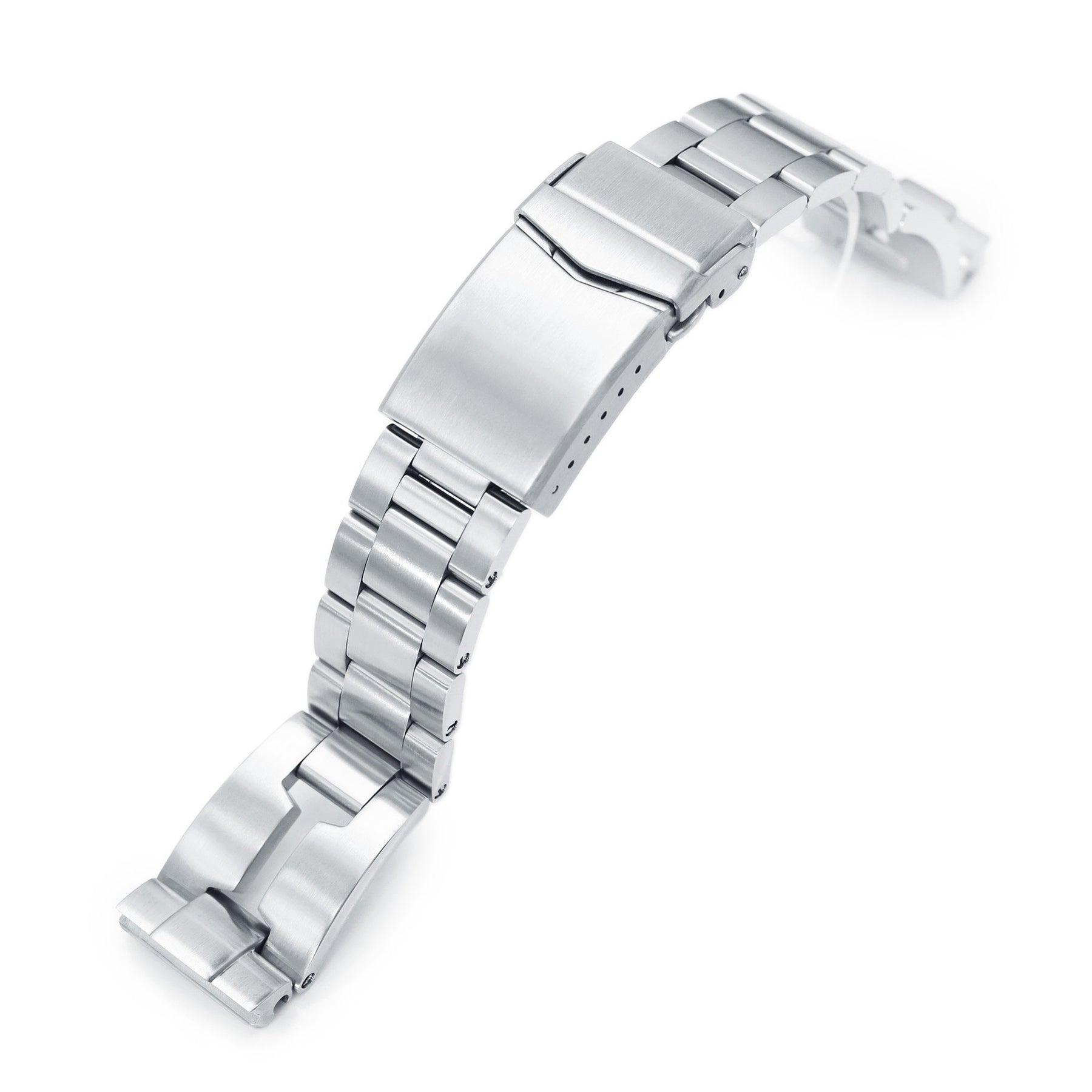 Seiko Mod SBDC053 62MAS Curved End Retro Shaver Blade Bracelet - Strapcode