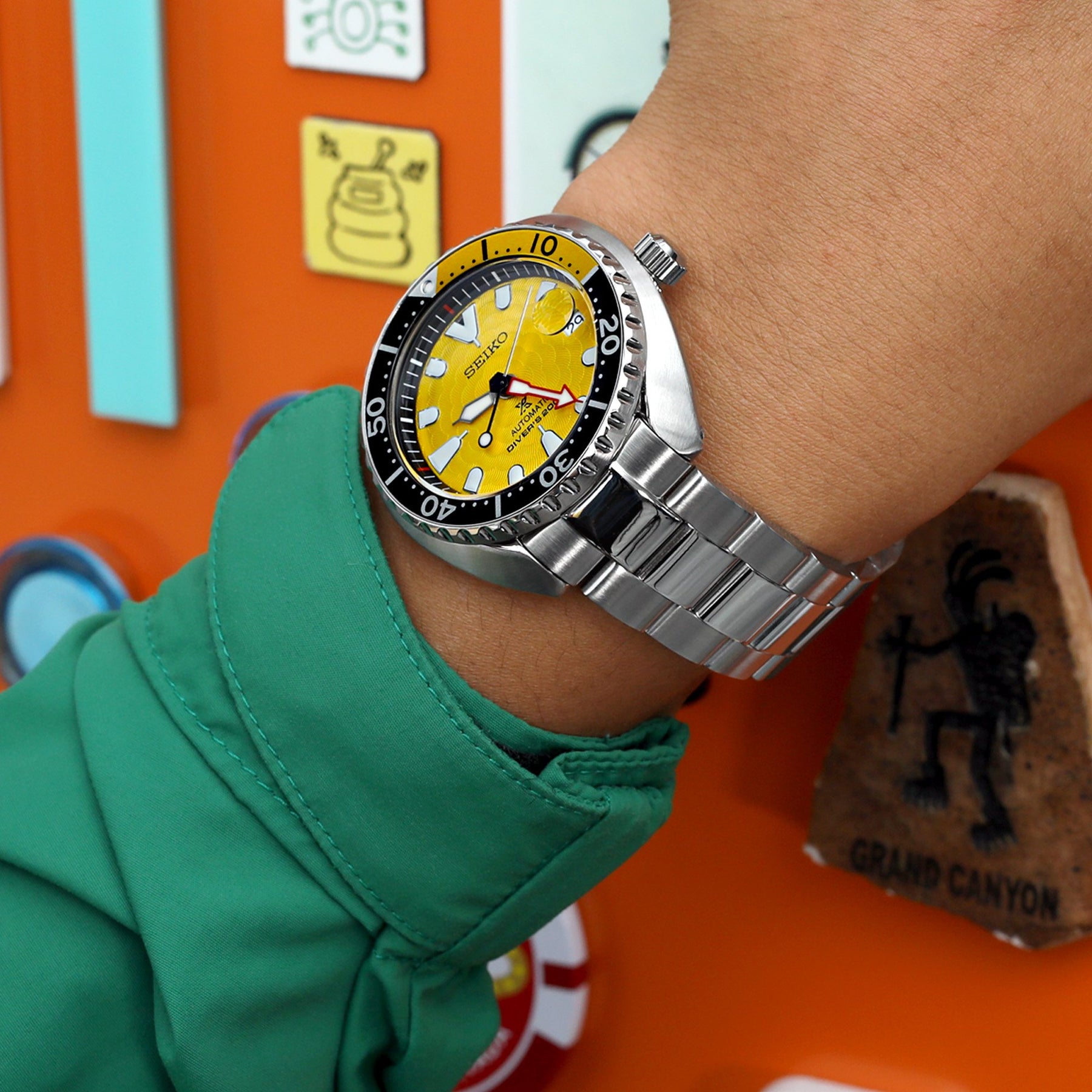 Seiko Mini Turtle SRPC35 3D O Boyer Stainless Steel Bracelet |Strapcode
