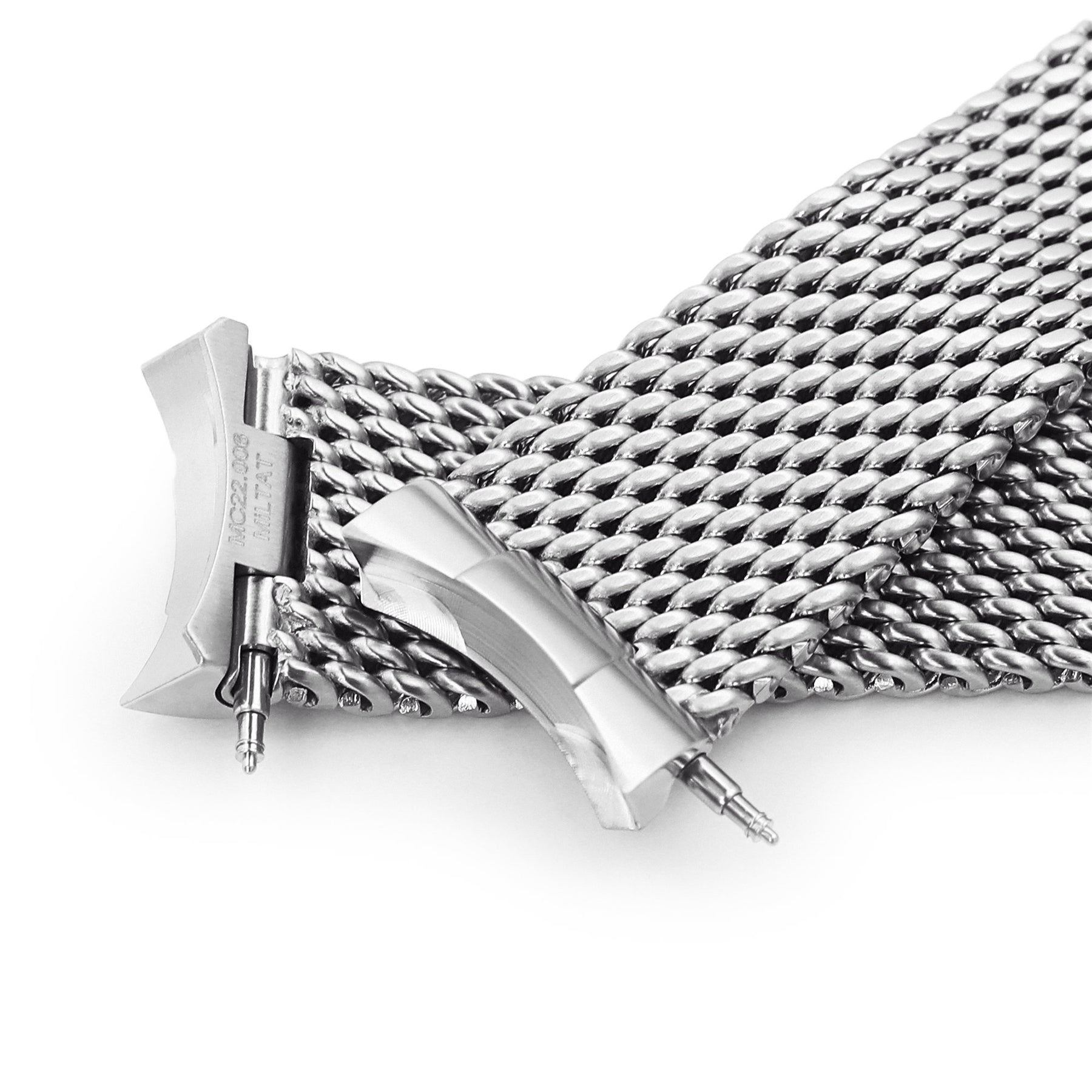 Curved Endlink Massy Mesh Watch Bands for Seiko 5 Mod | Strapcode