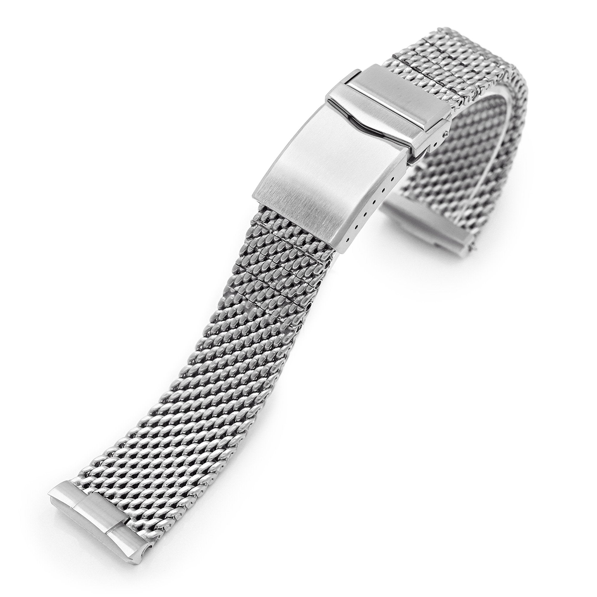 22mm Massy Mesh Stainless Steel band for Seiko Turtle SRP777 | Strapcode