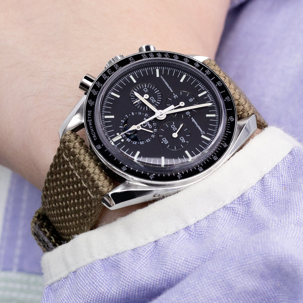 Military Green Nylon Honeycomb Quick release Watch Strap | Strapcode