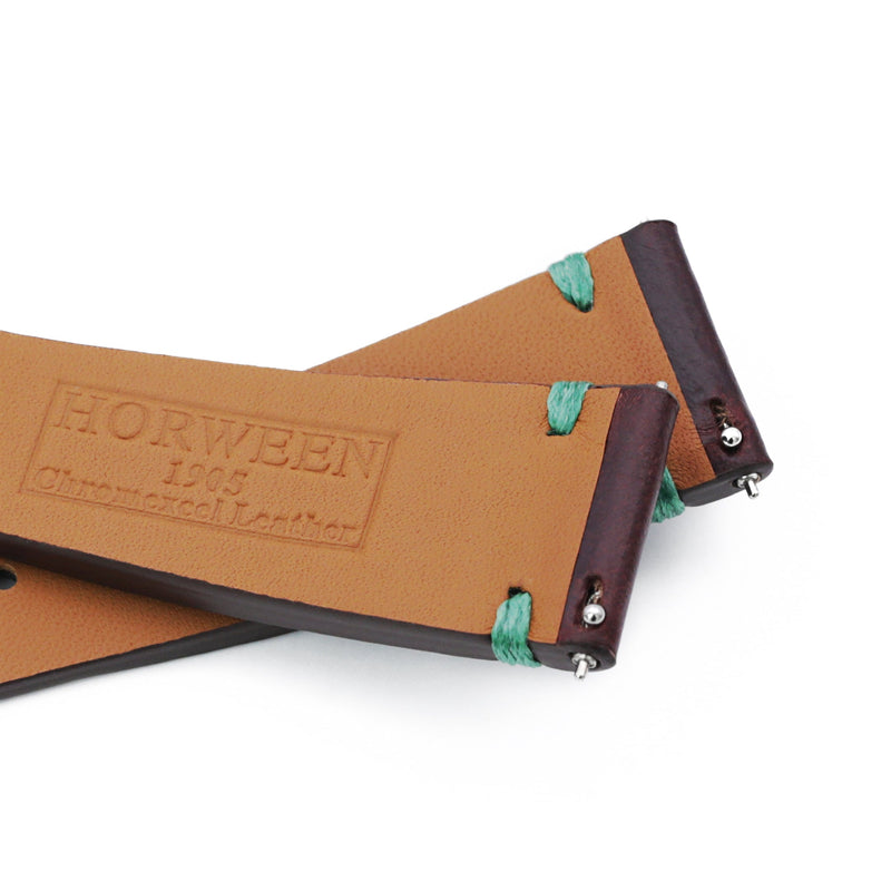 Horween Chromexcel Leather Watch Strap | Brown & Black | Strapcode
