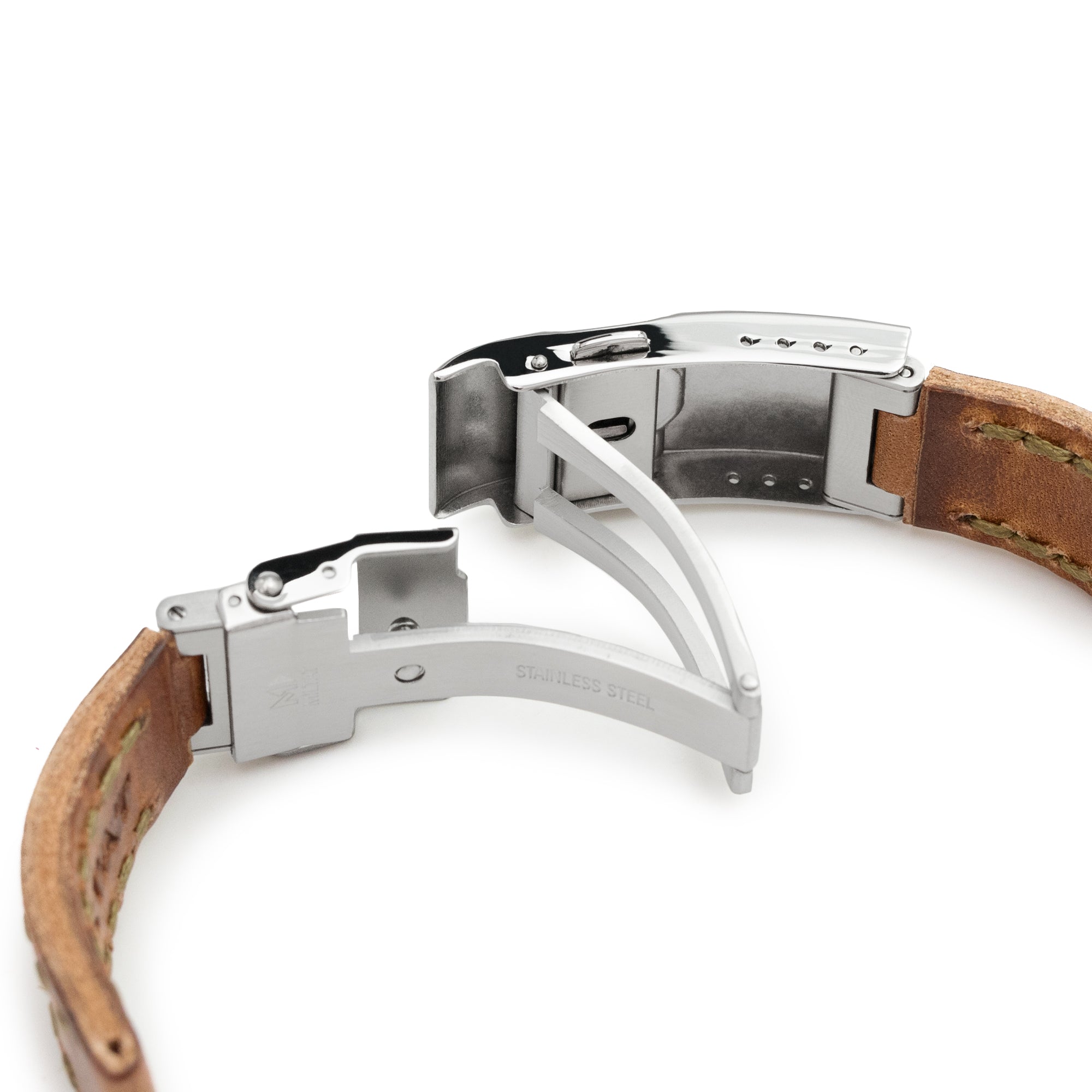 20mm Griffon One-Pc Handcrafted Italian Leather Watch Band | Strapcode