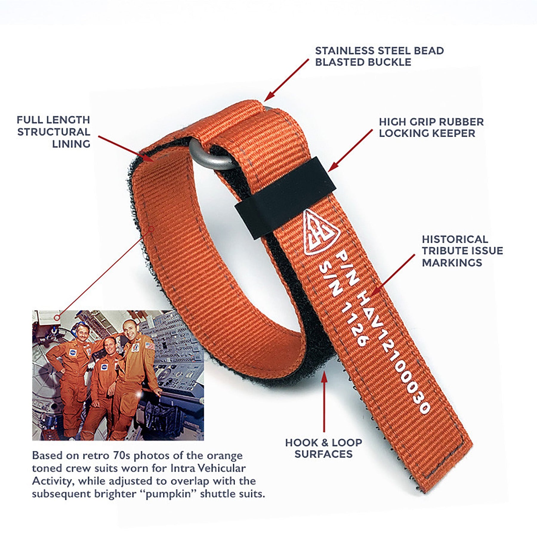 The Skylab '73 IVA Strap by HAVESTON Straps | Strapcode