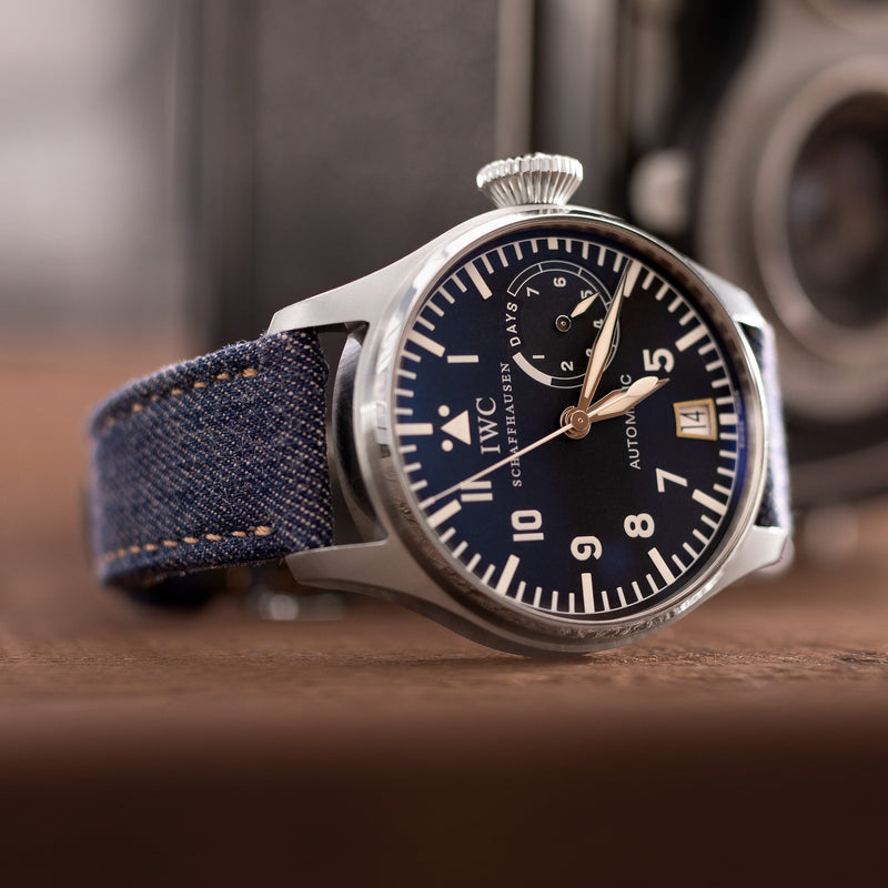 Quick Release Upcycled Denim Watch Strap 20mm 22mm | StrapCode