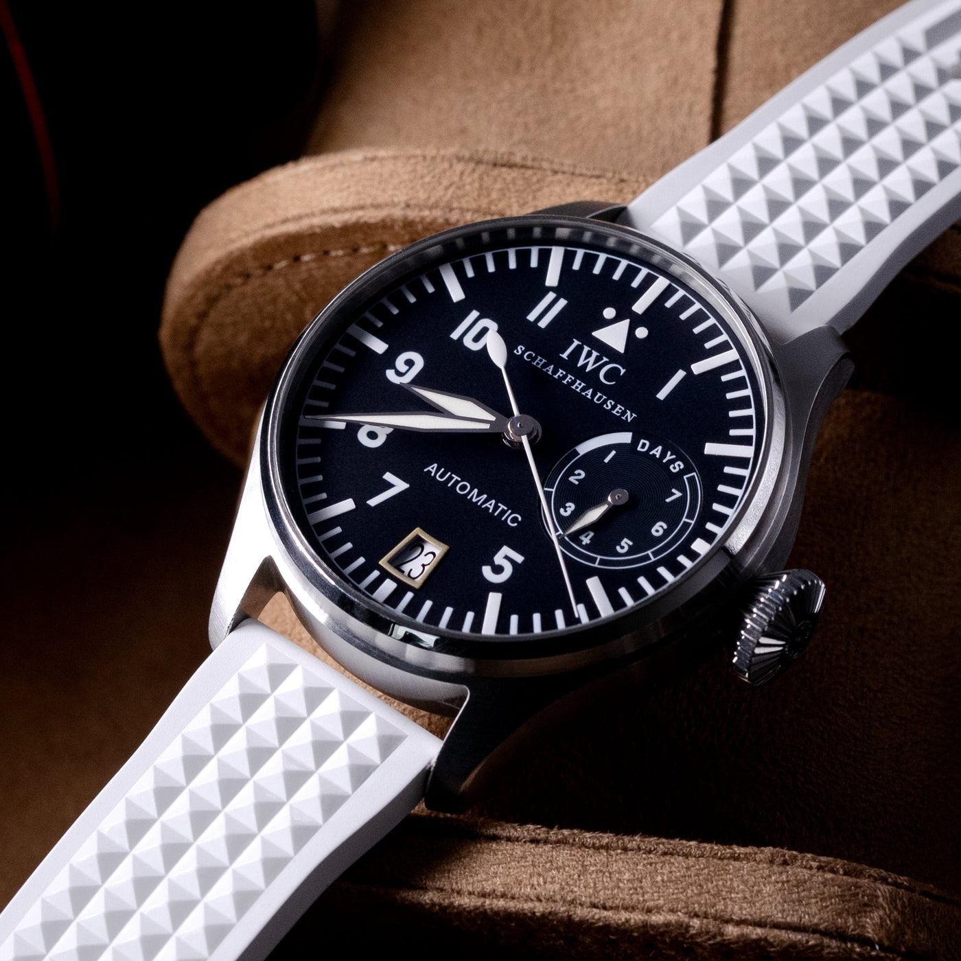 Waffle Watch Band 20mm 22mm Chaffle FKM Rubber Strap | Strapcode