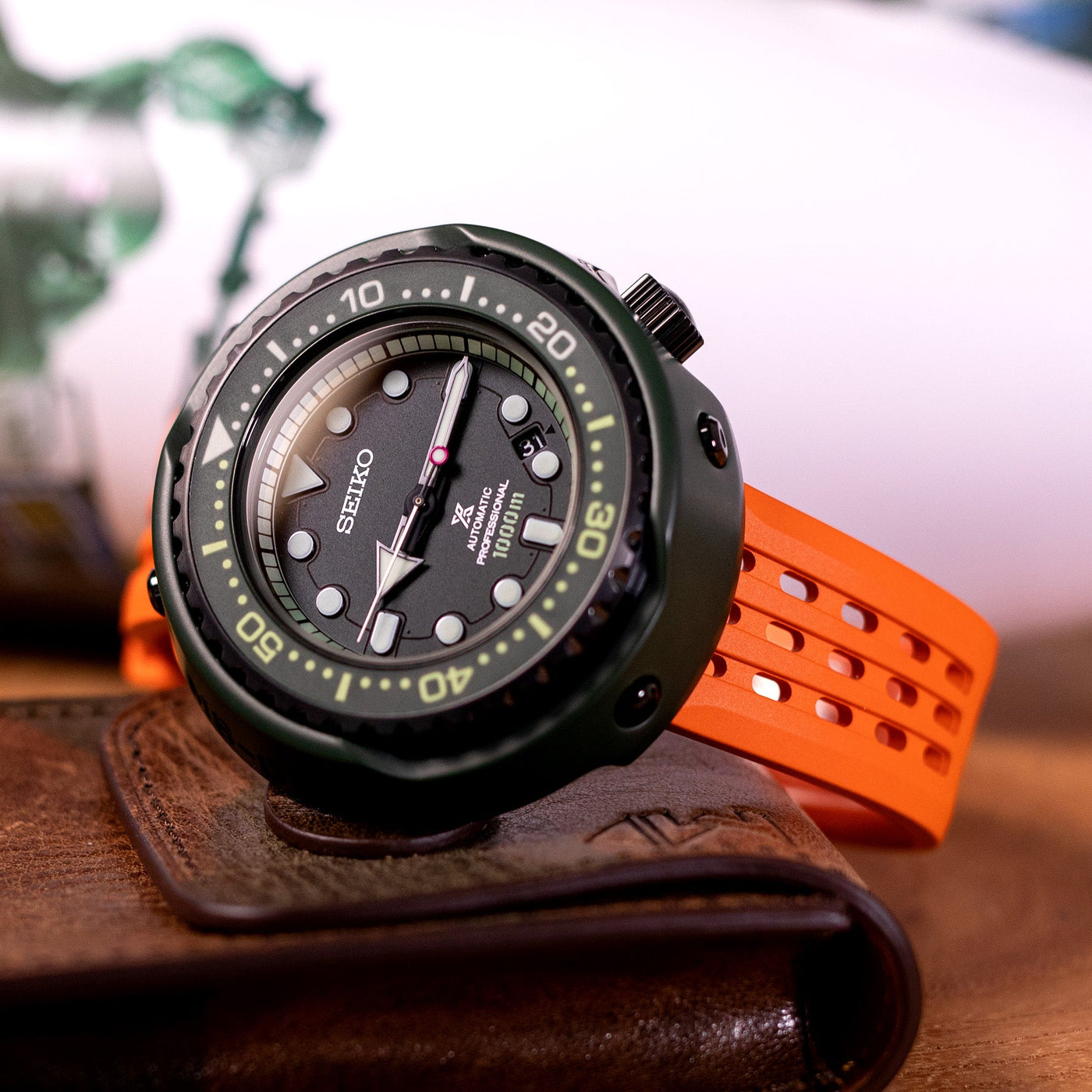 Ocellus Orange FKM Rubber Quick Release Watch Strap | Strapcode