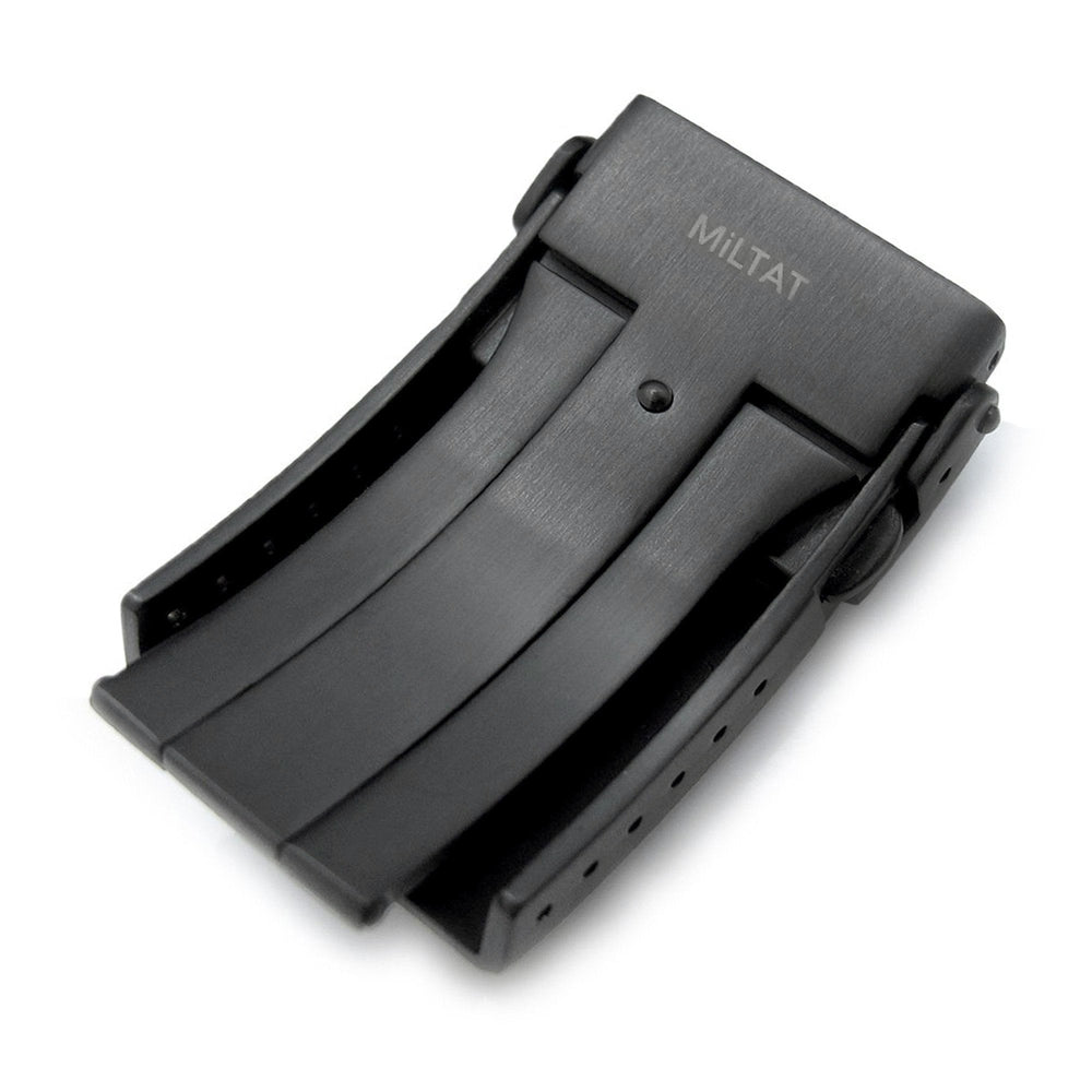 18mm V Clasp Diver Watch Clasp PVD Graphite Coating | Strapcode