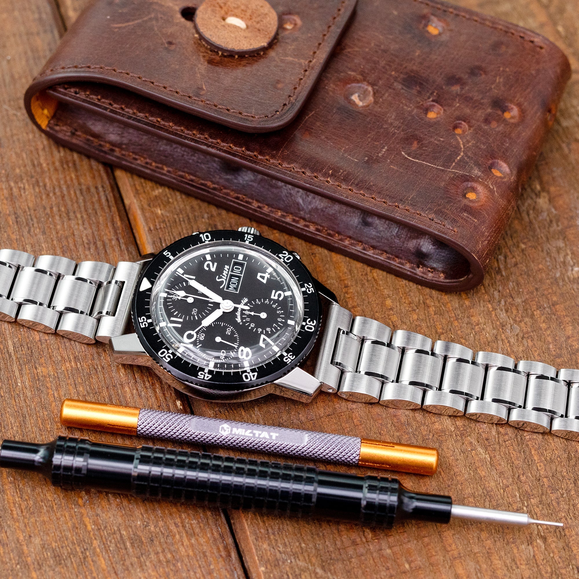 Metal Bracelet Q.R. Pull-Twist adjustment - Strapcode