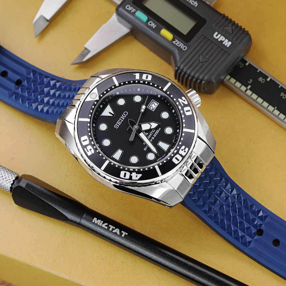 Quick Release Rubber Watch Bands Customized Curved - Strapcode