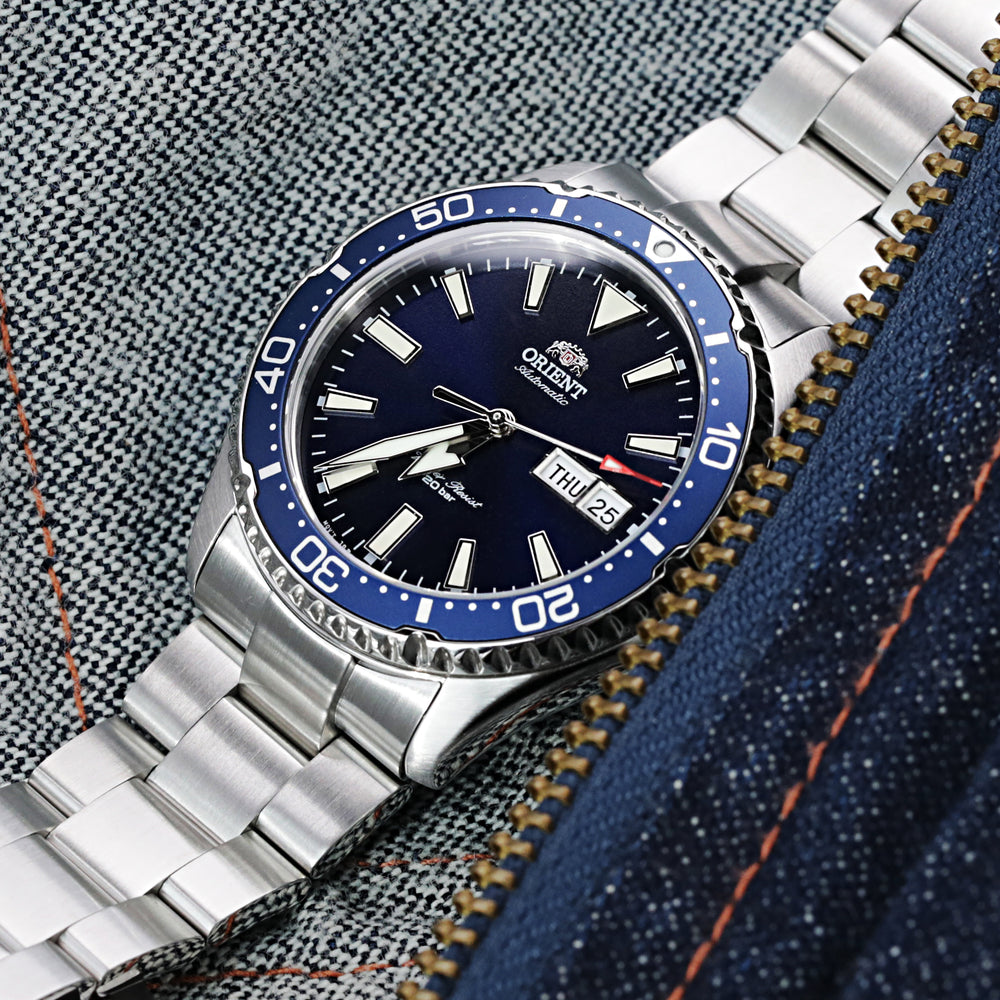 Orient Kamasu Curved End Stainless Steel O Boyer Bracelet | Strapcode